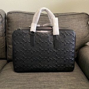 Coach | Bags | Coach Graham Slim Brief In Signature Leather | Poshmark